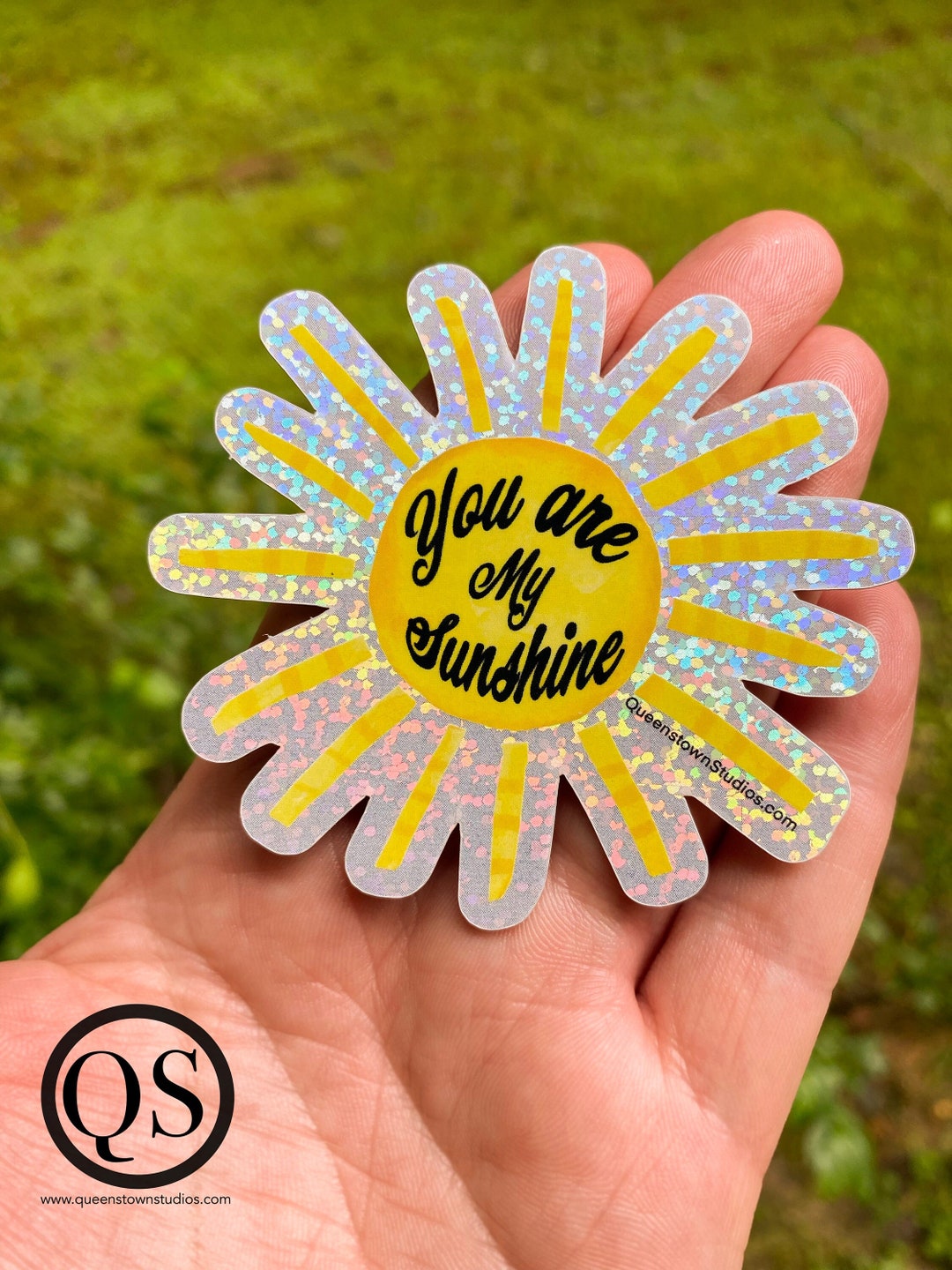 Yellow Sunshine Sticker, You Are My Sunshine Lyrics, Vinyl Decal ...