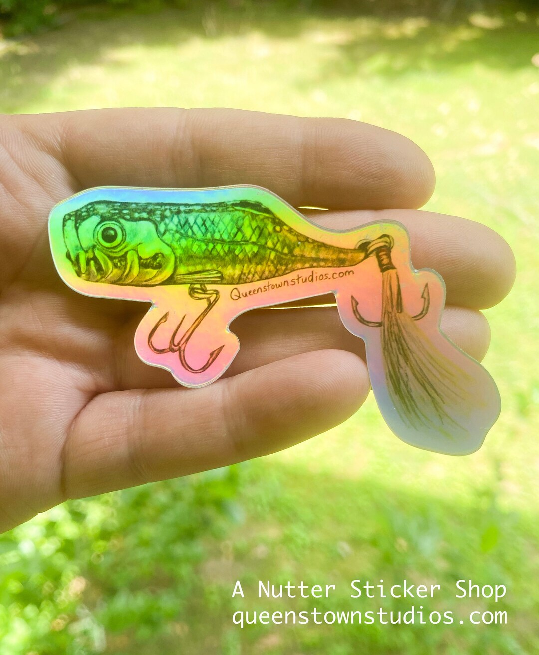 Reflective Fishing Lure Vinyl Sticker Painting, Holo, Holograph ...