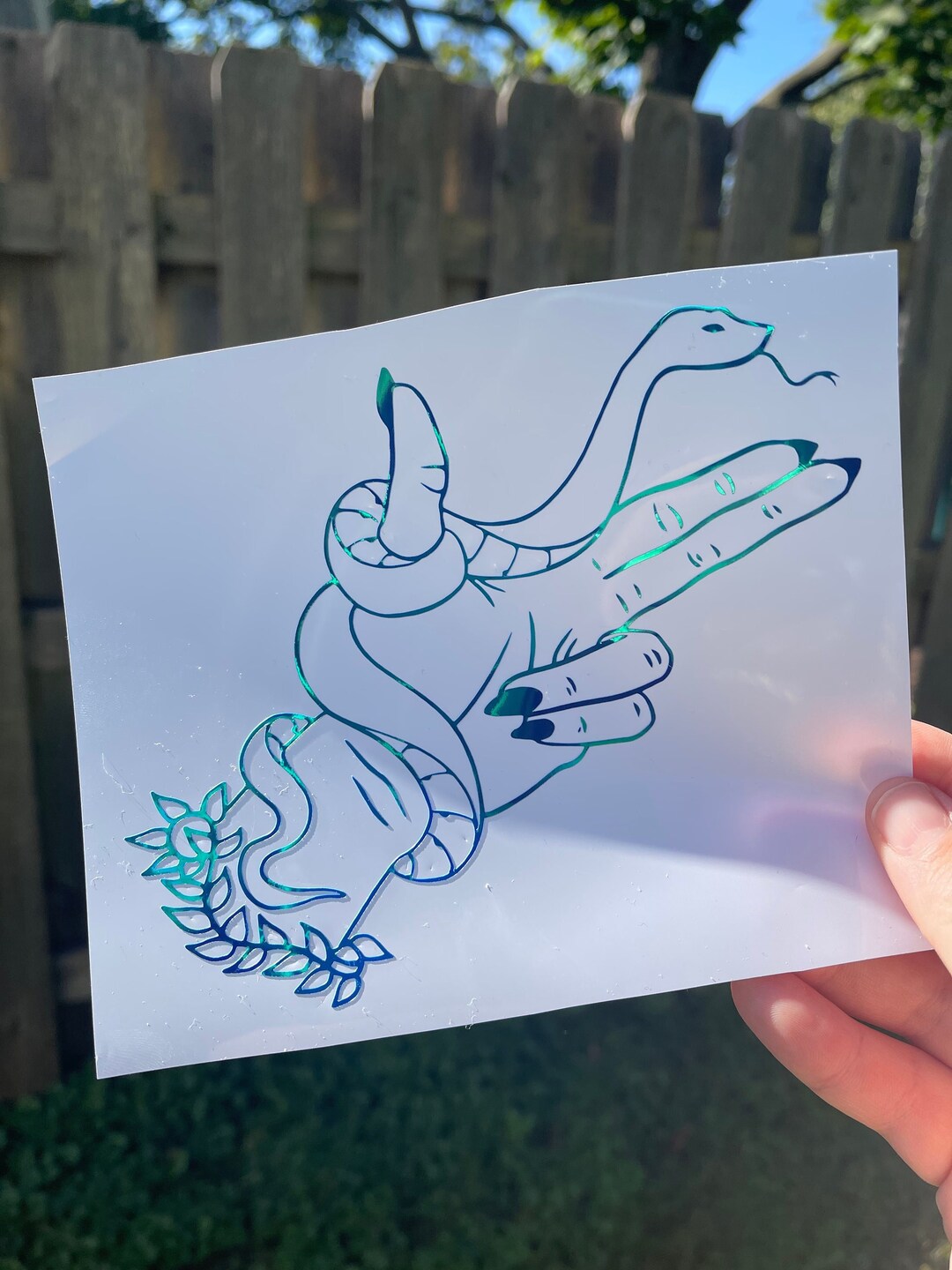 Snake Finger Gun Car Decal | Bumper Sticker | Car Window Sticker ...