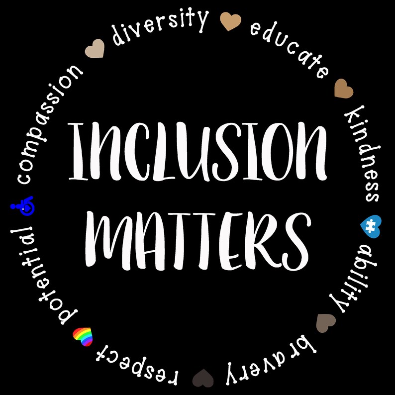 Inclusion Matters SVG: Special Education Teacher Digital Download - Etsy