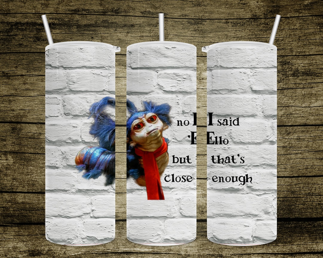 The Labyrinth Worm Sublimation Tumbler Wrap Tapered 20 Oz Skinny and ...