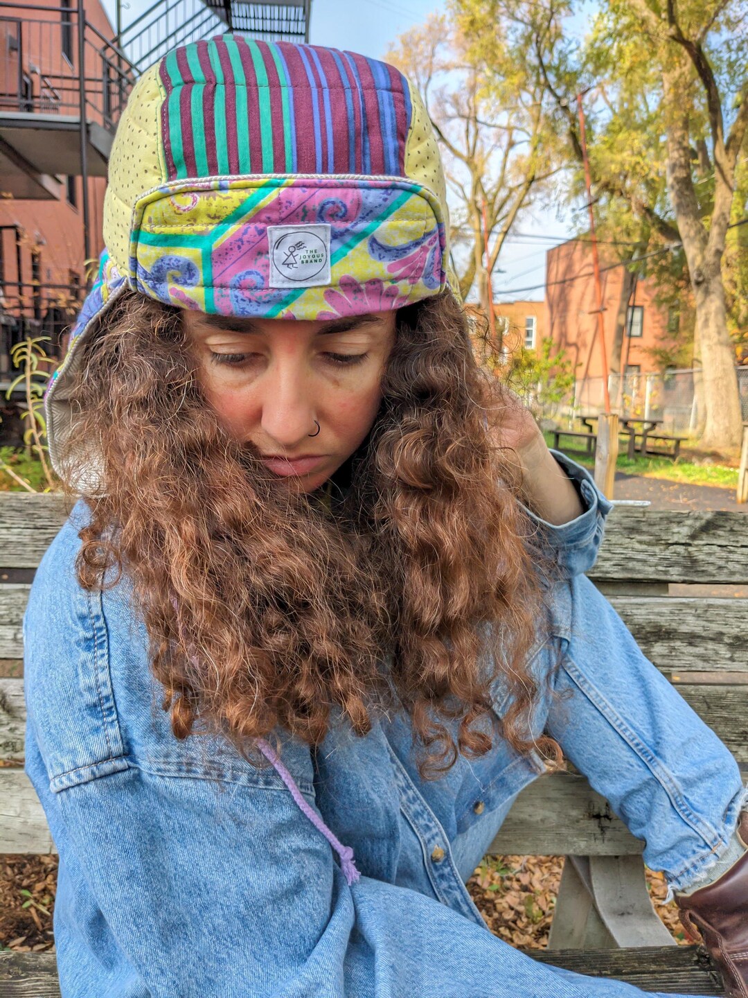 Handmade Quilted Aviator Hat, Quilt Hat, Vintage Quilted Hat, One of a ...