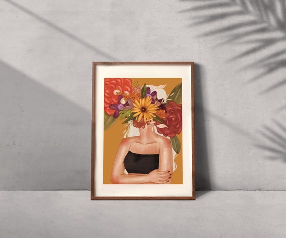 Poster A4 Flowers and Colors - Etsy