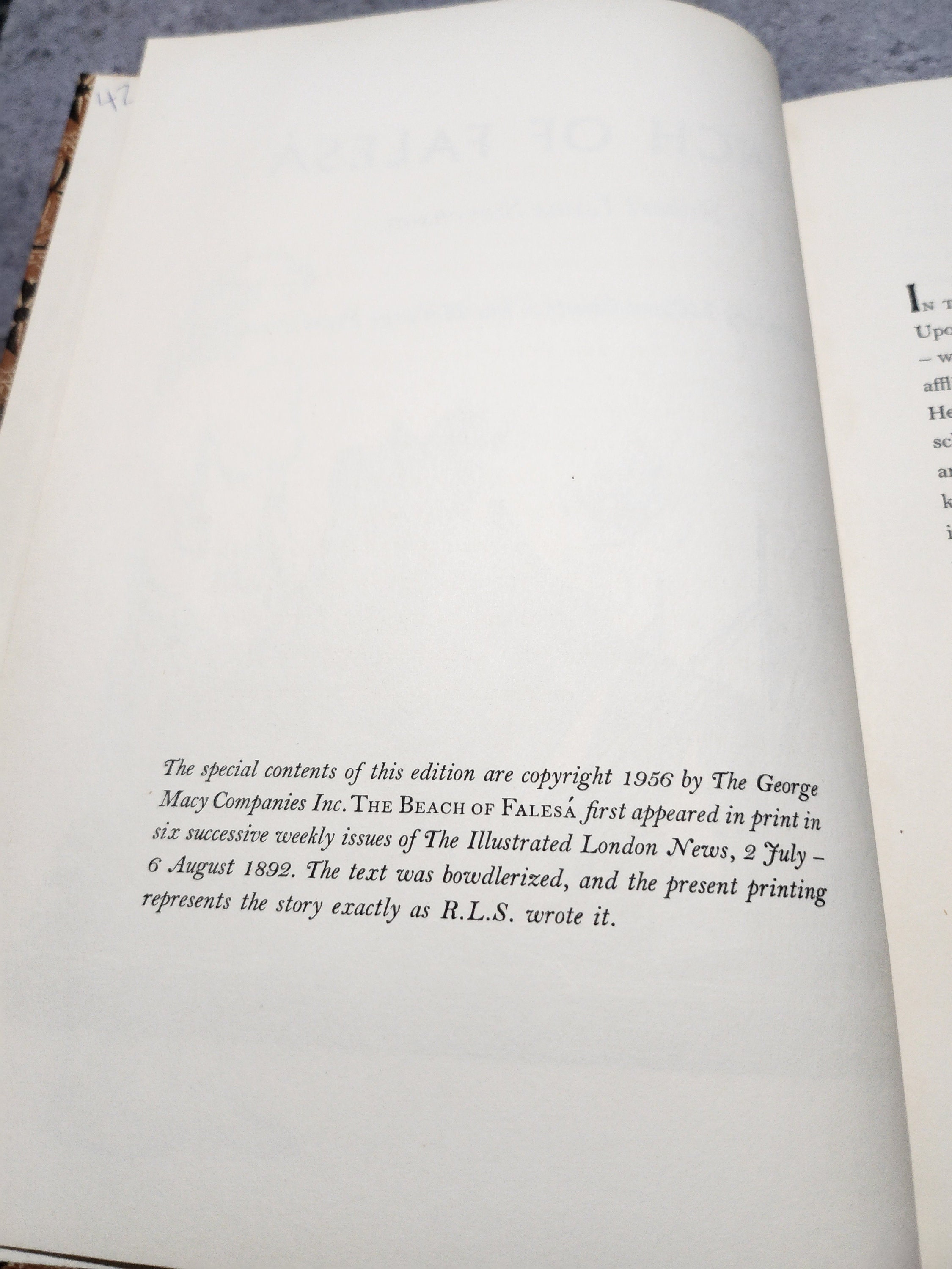 The Beach of Falesa by Robert Louis Stevenson 1956 Heritage - Etsy