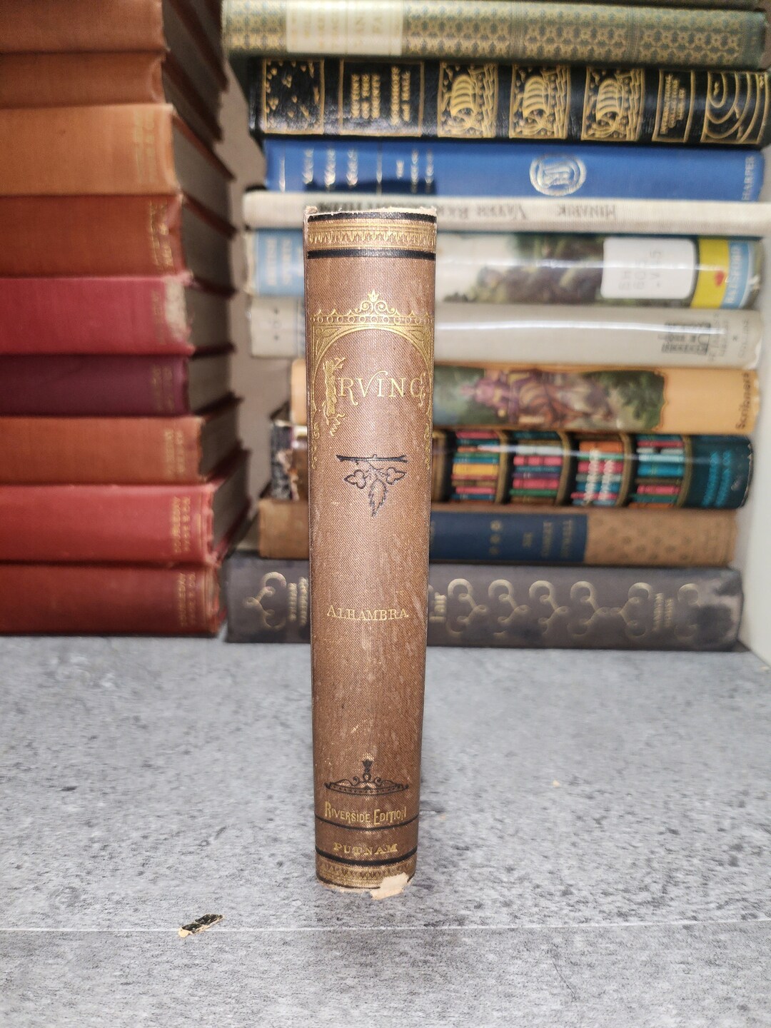 THE ALHAMBRA Washington Irving Riverside Edition Book Authors Revised ...