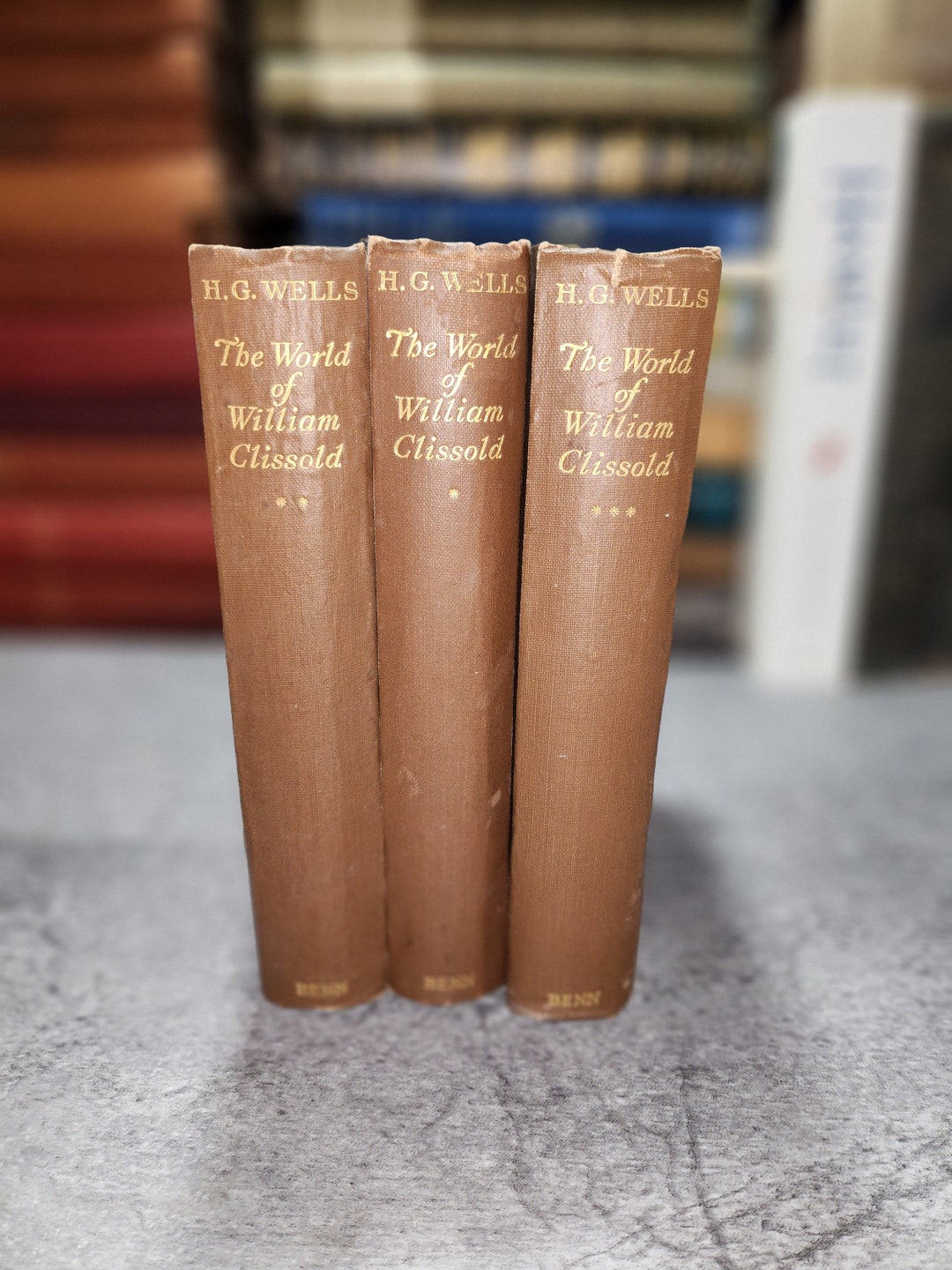 H G WELLS: the World of William Clissold, Ernest Benn, 1926, 1st Edn, 3 ...