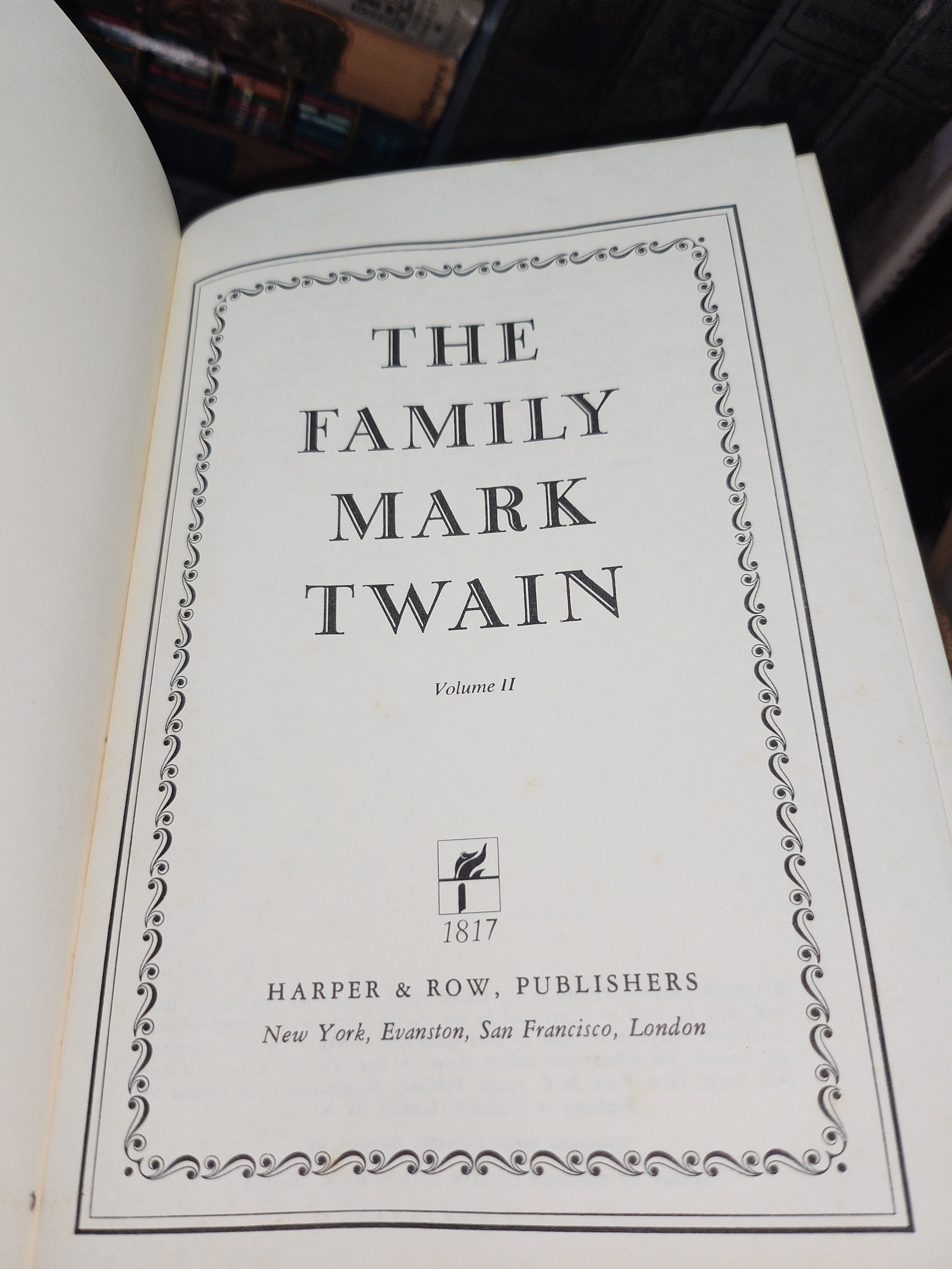 The Family Mark Twain Two Volume Set Harper & Row 1972 - Etsy