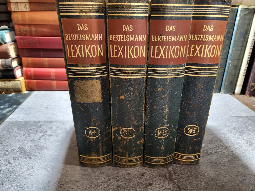 The Bertelsmann Lexicon Das Bertelsmann Lexikon in 4 Volumes 1954 - Etsy