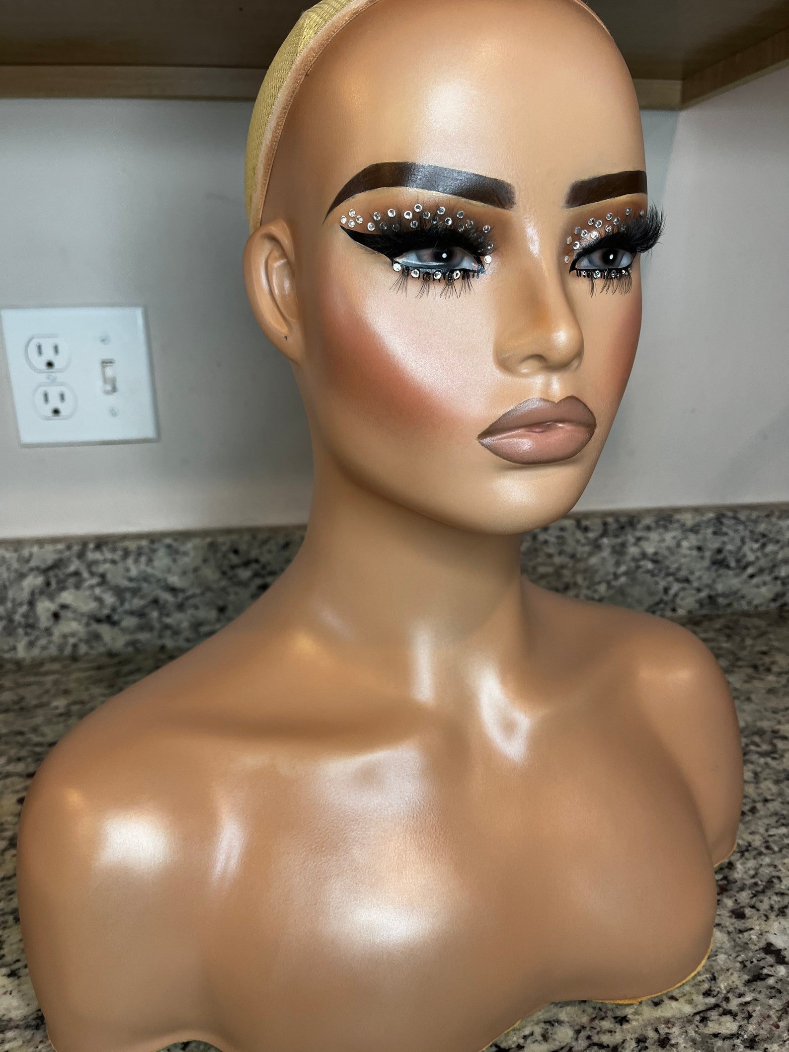 Custom Glam Mannequin Head jewel - Etsy