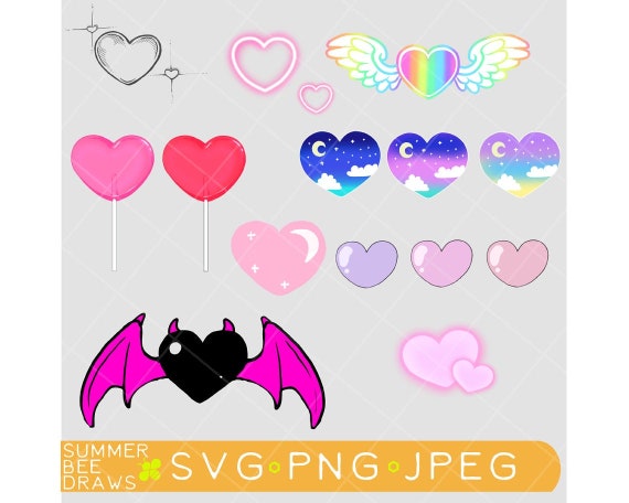 Heart Svg Bundle Heart Svg Hand Drawn Heart Svg Open Heart - Etsy