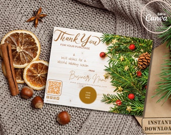 Qr Code Holiday Card - Etsy