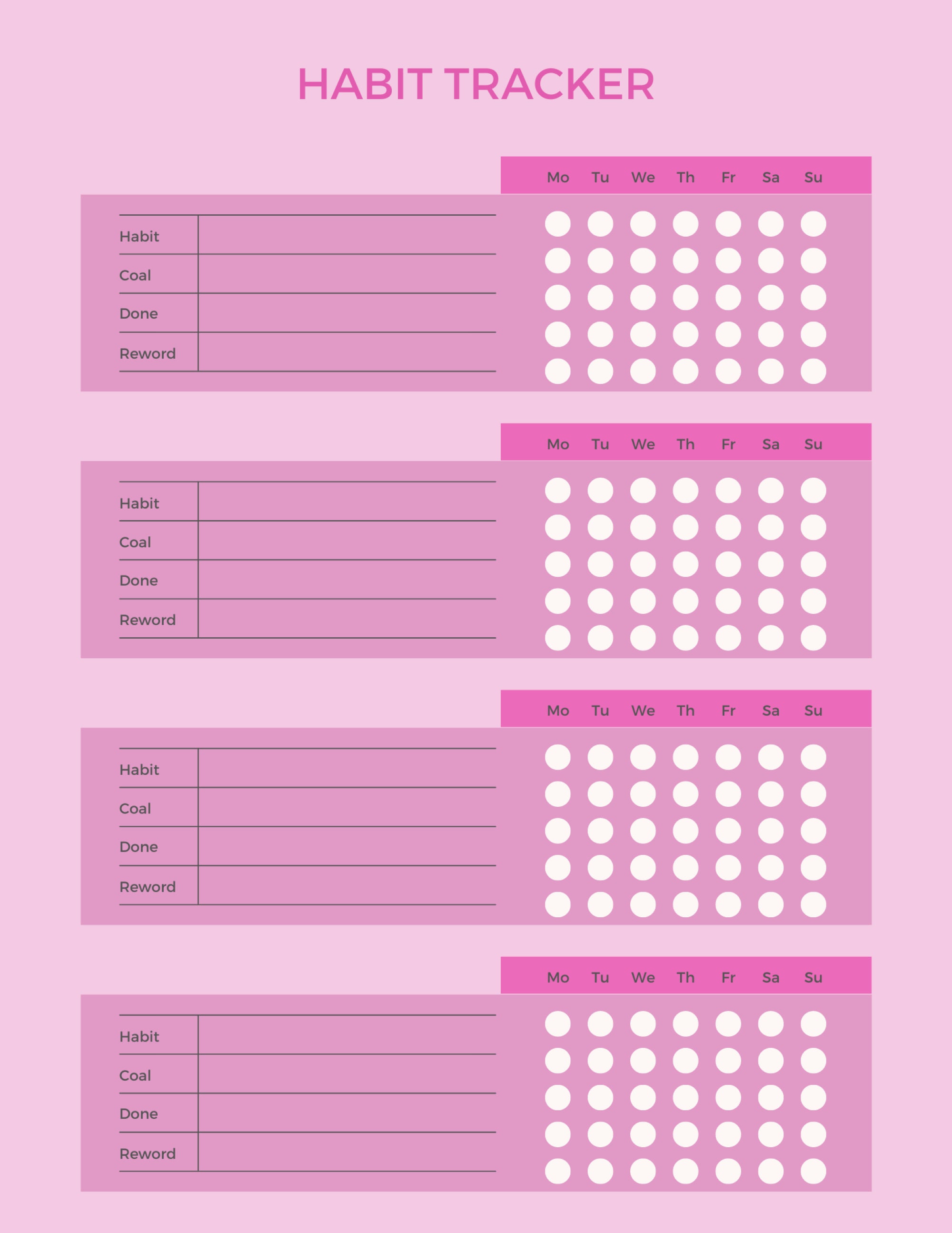 Pink Digital Planner, Pink Printable Planner, Goodnotes Planner Daily ...