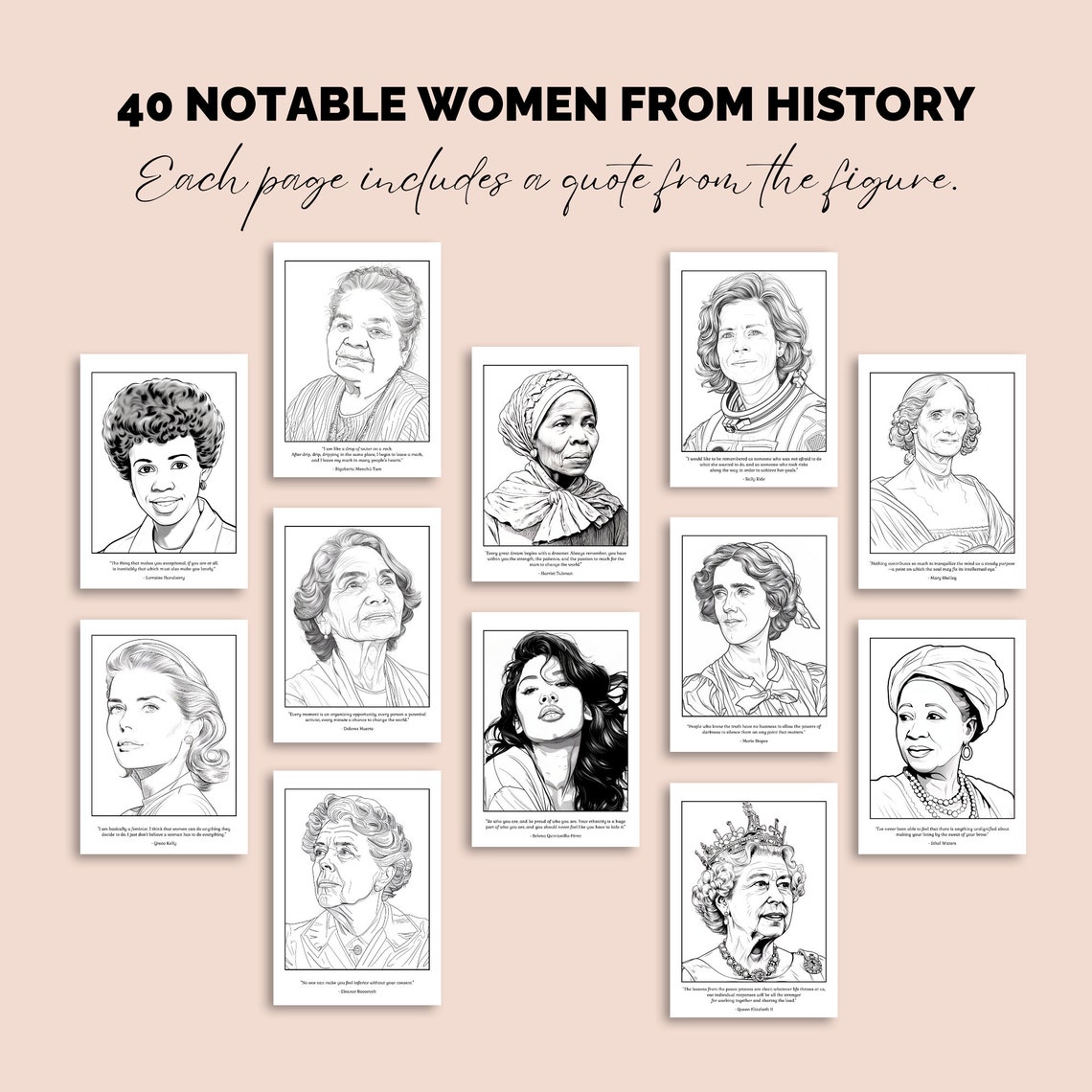 Women's History Month Coloring Pages | International Women's Day ...