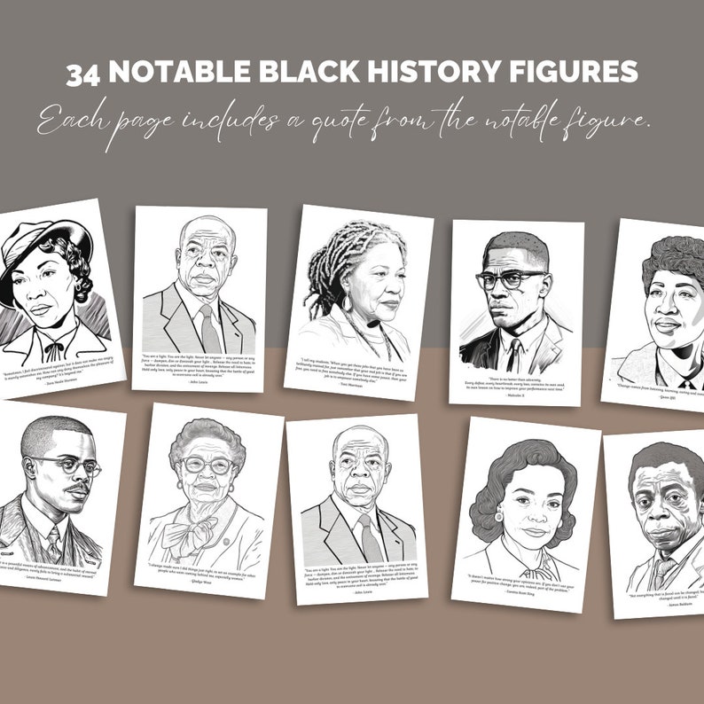34 Black History Coloring Pages | Black History Coloring Pages With ...