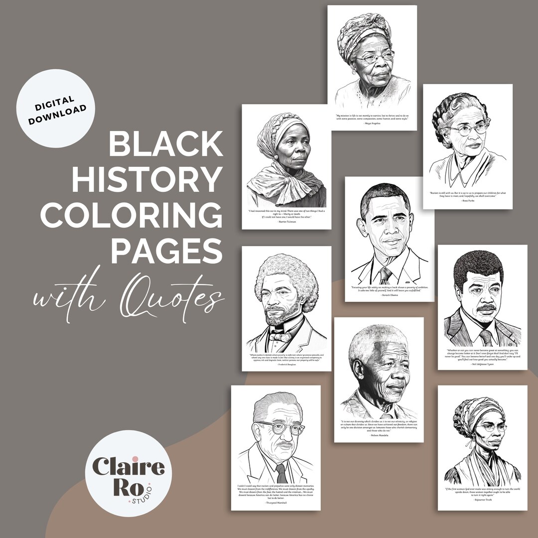 34 Black History Coloring Pages Black History Coloring Pages With ...