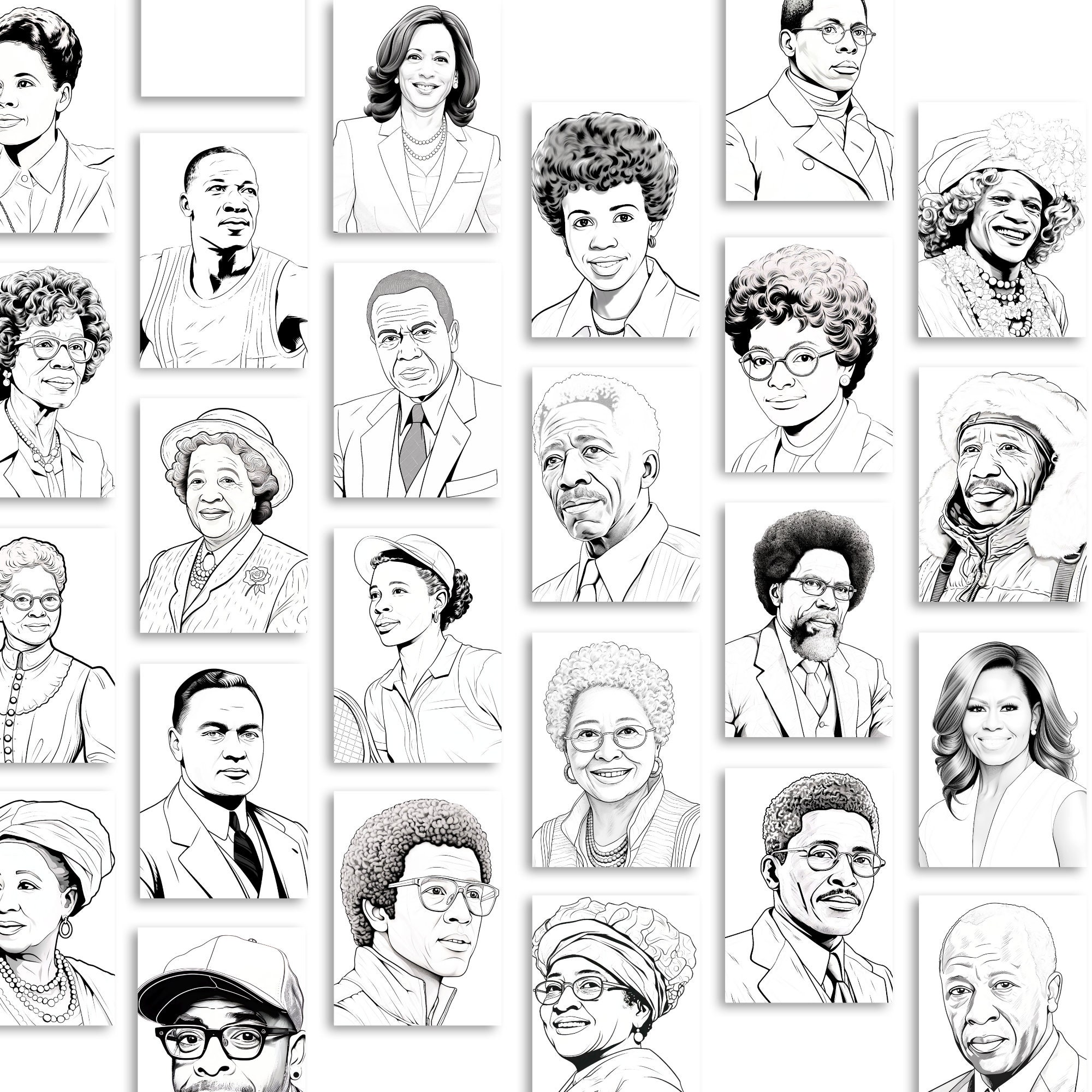 25 Black History Coloring Pages 2 Versions Included Black History ...