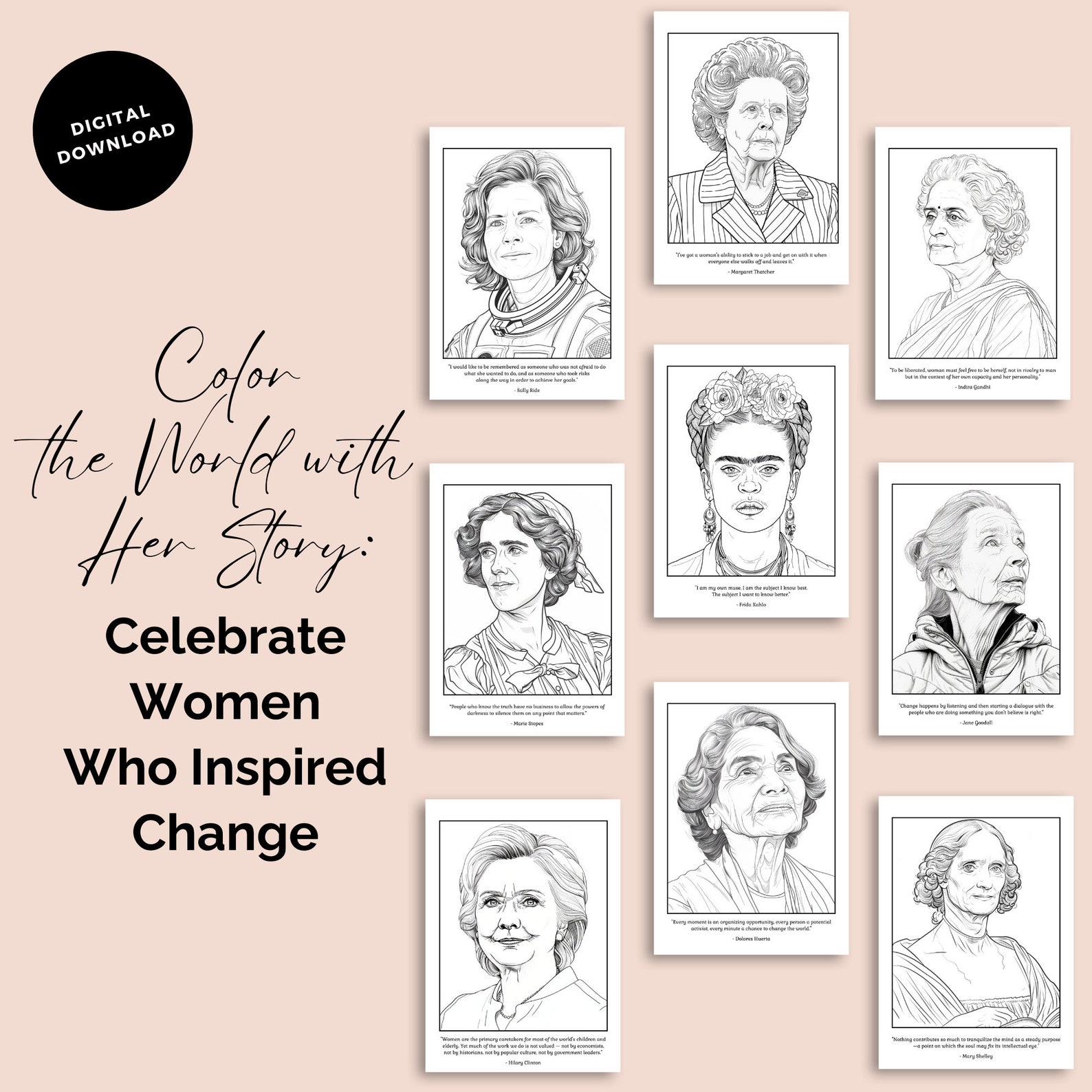 40 Women's History Month Coloring Pages | International Women's Day ...