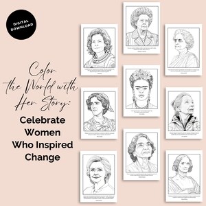 Women's History Month Coloring Pages International Women's Day History ...
