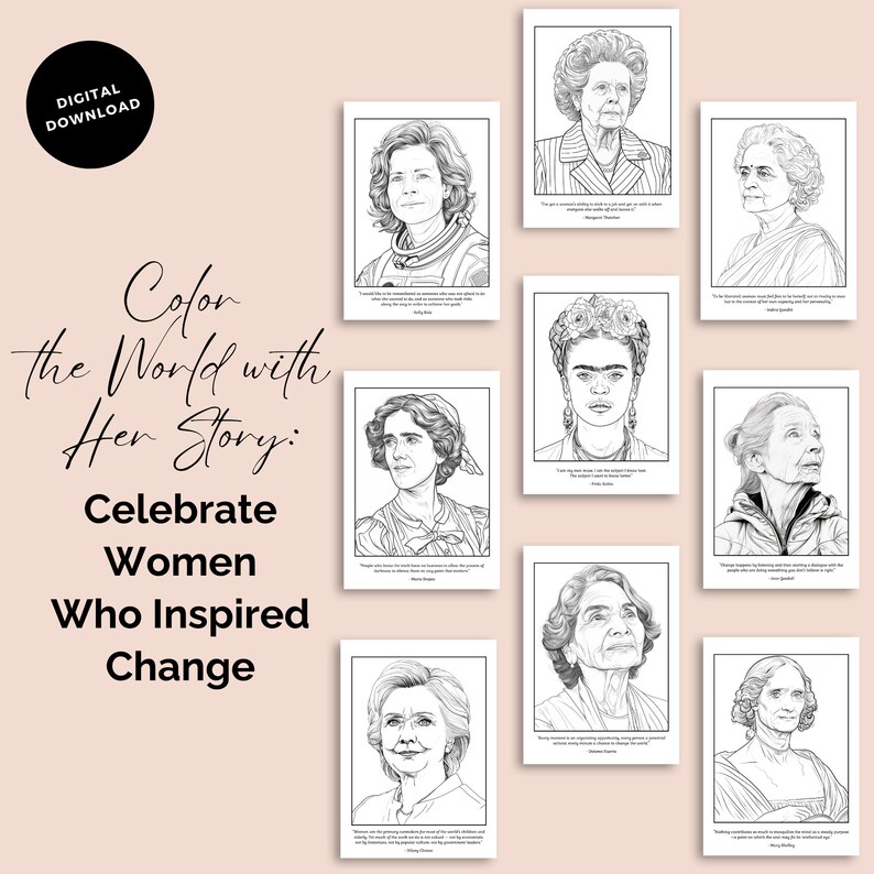 Women's History Month Coloring Pages International Women's Day History ...