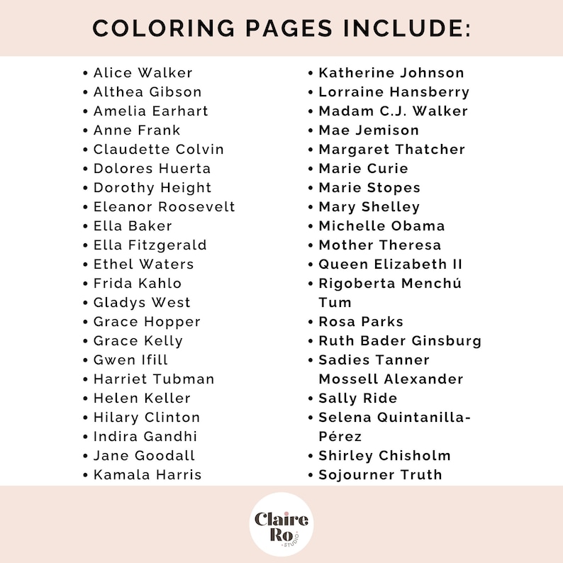 Women's History Month Coloring Pages International Women's Day History ...