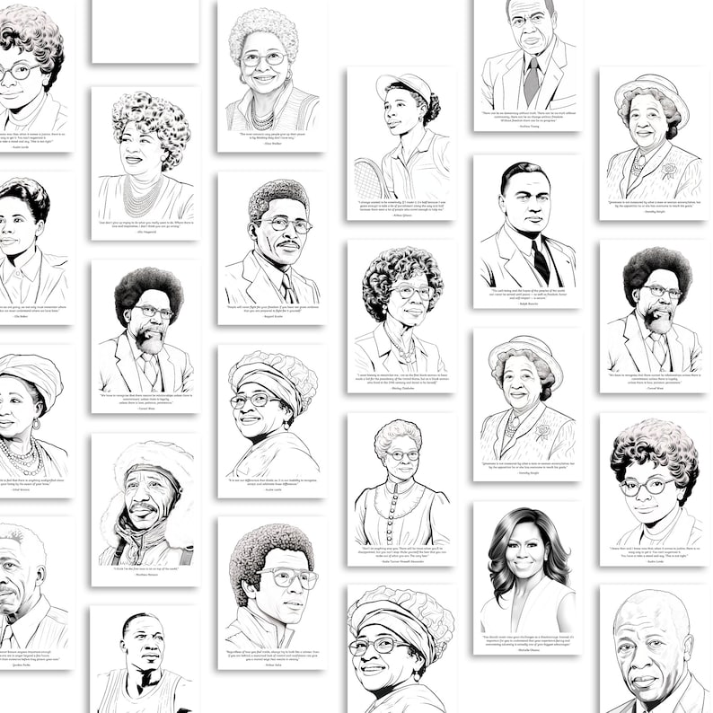 25 Black History Coloring Pages 2 Versions Included Black History ...