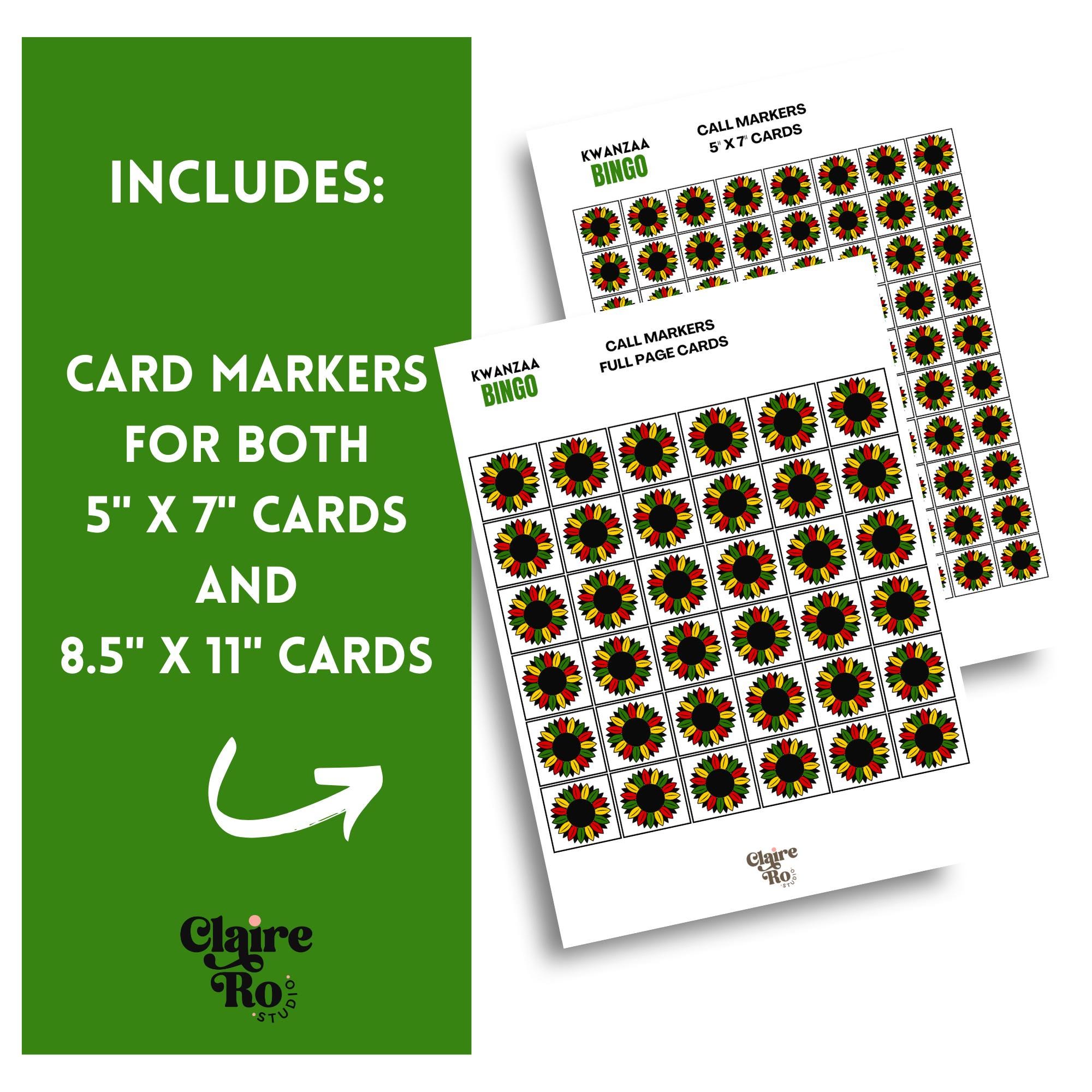 70 Printable Kwanzaa Bingo Cards | 2 Card Sizes Included | Kwanzaa ...