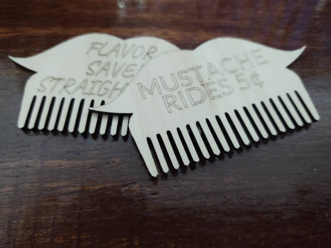 Flavor Saver Straightener Beard Comb, Customizable Sayings, Custom ...