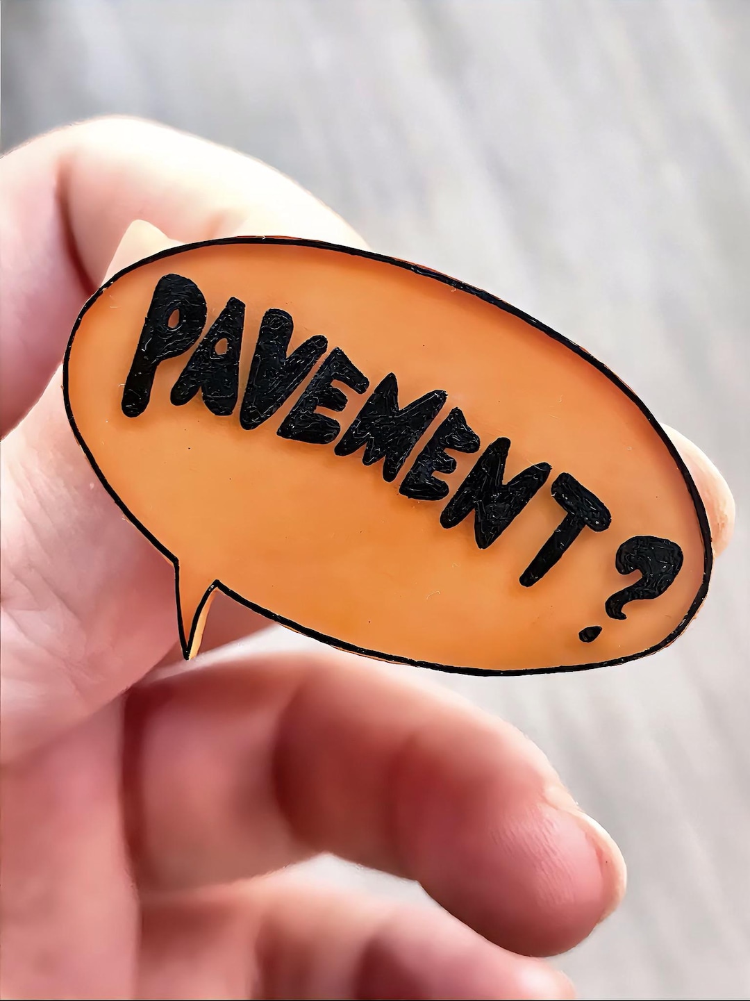 Handmade Acrylic Pavement Pins and Keychains, Pavement Band Pins ...