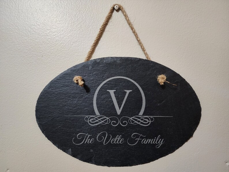 Slate Family Monogram - Etsy