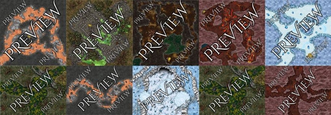 Dungeons and Dragons Battle Maps for Vtt's - Etsy