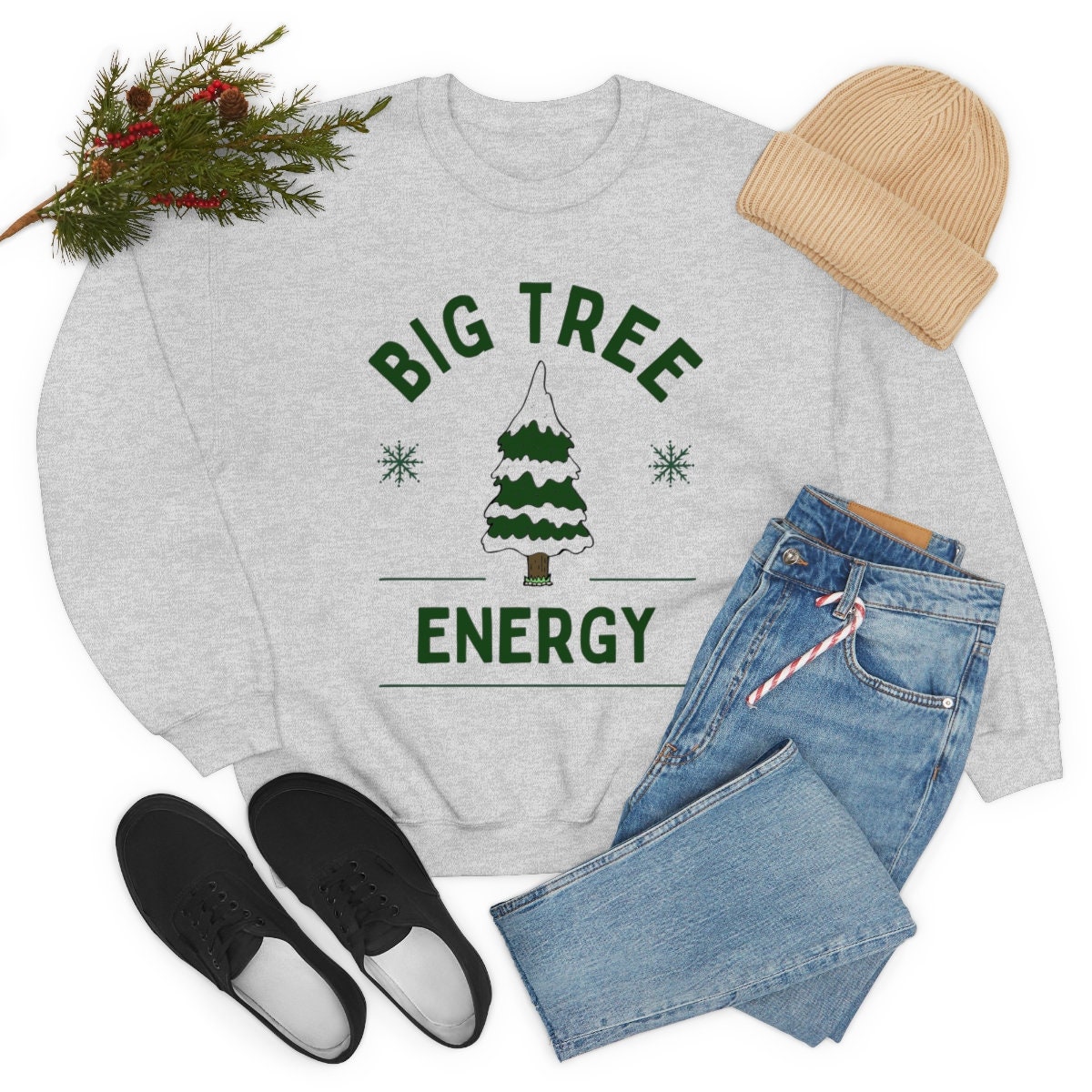 Big Tree Energy Sweater Ugly Xmas Sweater Ugly Holiday - Etsy