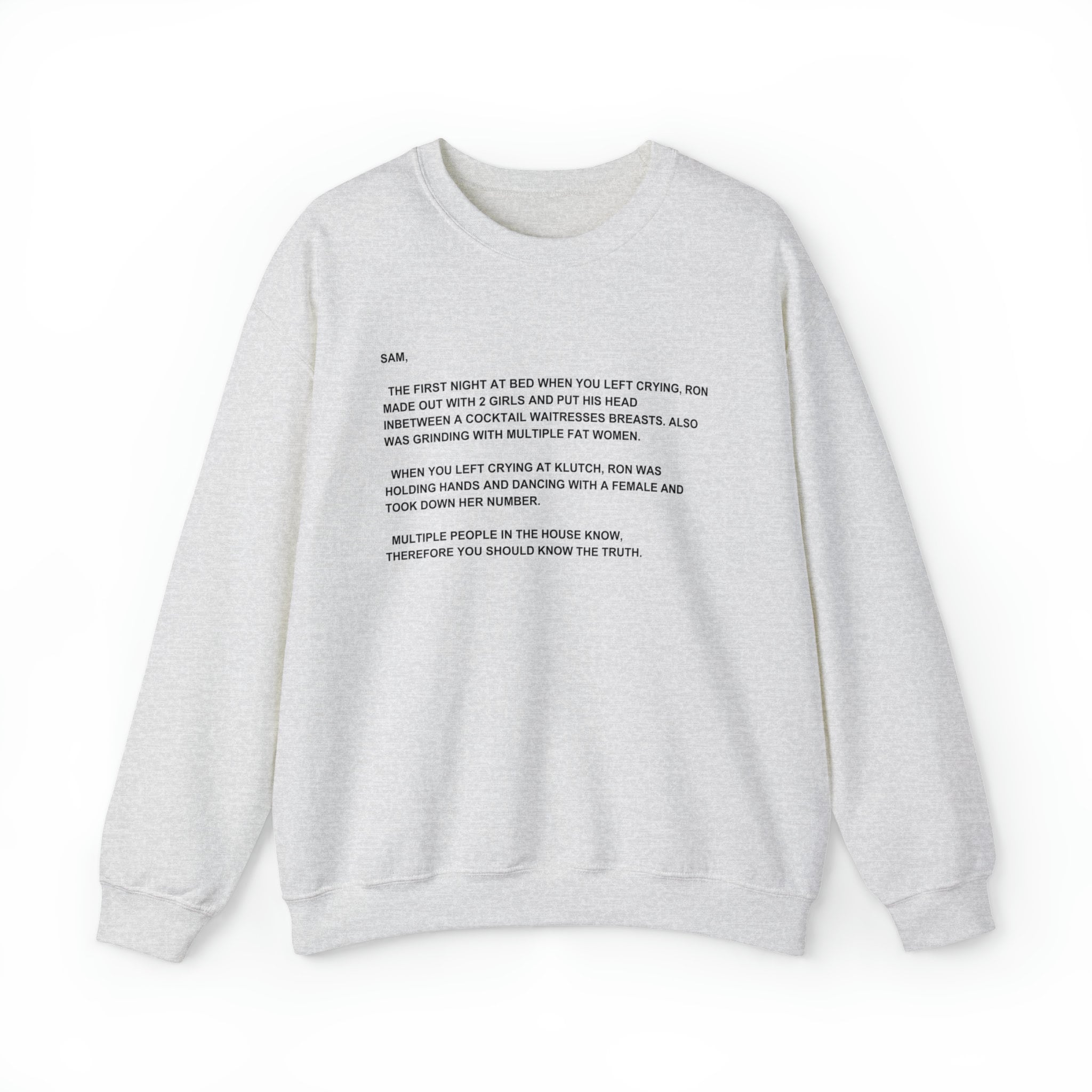 Sam Ron Letter Shirt, Sam Ron Letter, Jersey Gift, Sam Letter, Ron ...