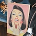 Pop Glam Portrait Art Print, Retro Diva With Diamonds & Nails, Bold ...