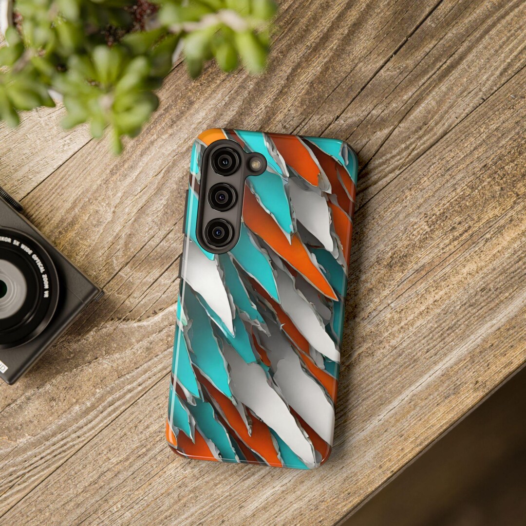Miami Team Phone Case Sports Team Phone Case Teal Phone Case Orange ...
