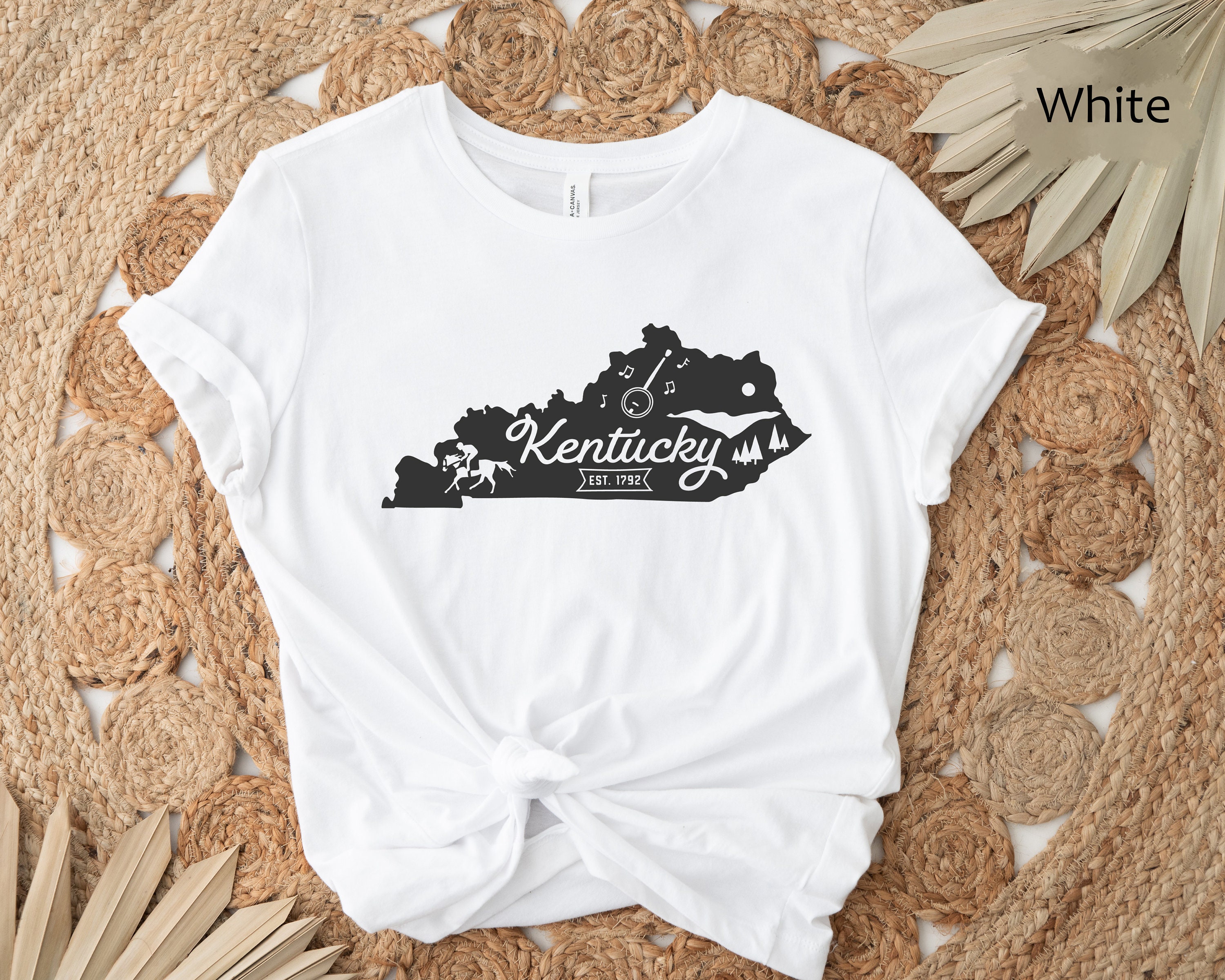 Kentucky State Shirts Kentucky State Map Shirt Kentucky - Etsy