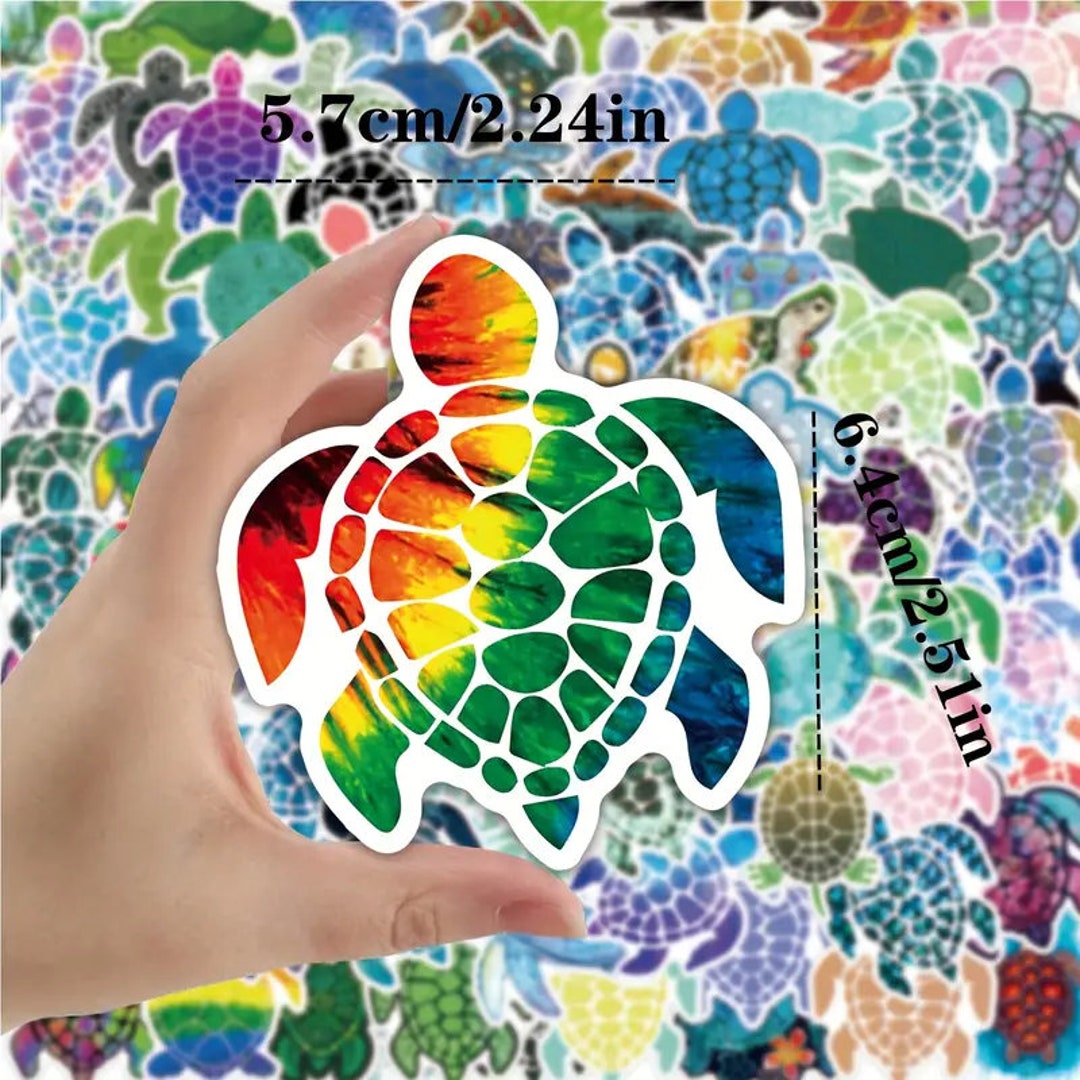 10/20/30 PCS Sea Turtle Stickers Cartoon Animal Stickers for Laptop ...