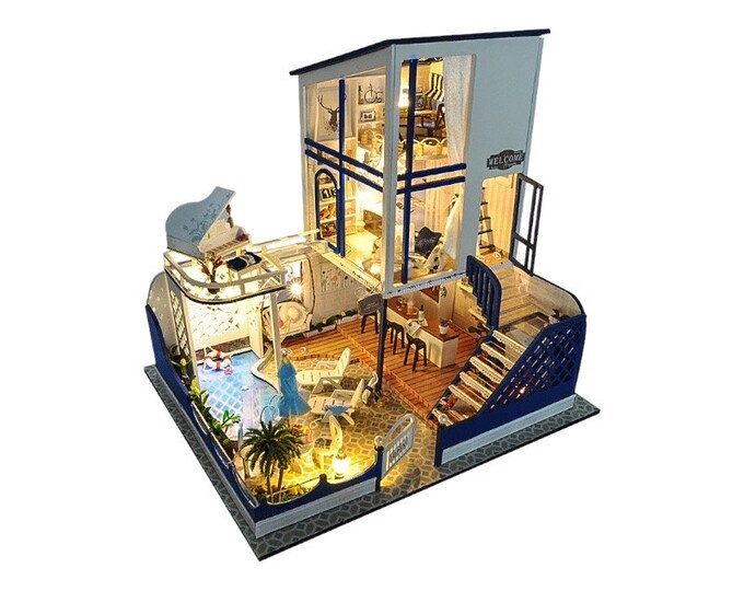 DIY Miniatures Waltz of the Stars DIY Miniature House Set Ship Fast - Etsy