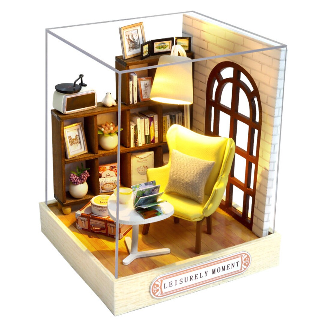 DIY Miniatures Toy Corner of Happiness Series Leisurely - Etsy