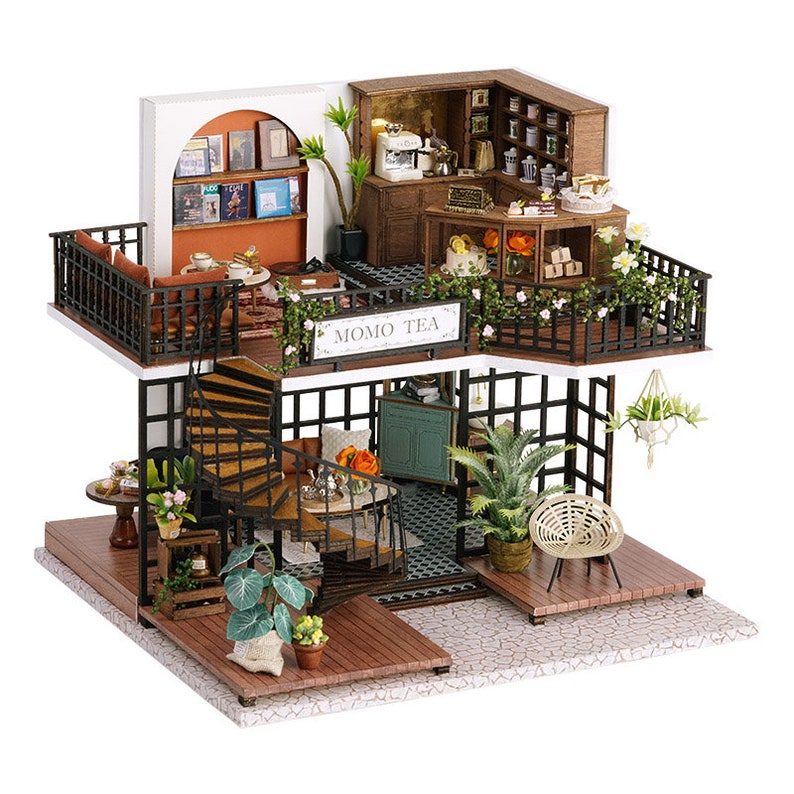 DIY Miniatures Forest Teashop DIY Toy Miniature House Ship - Etsy