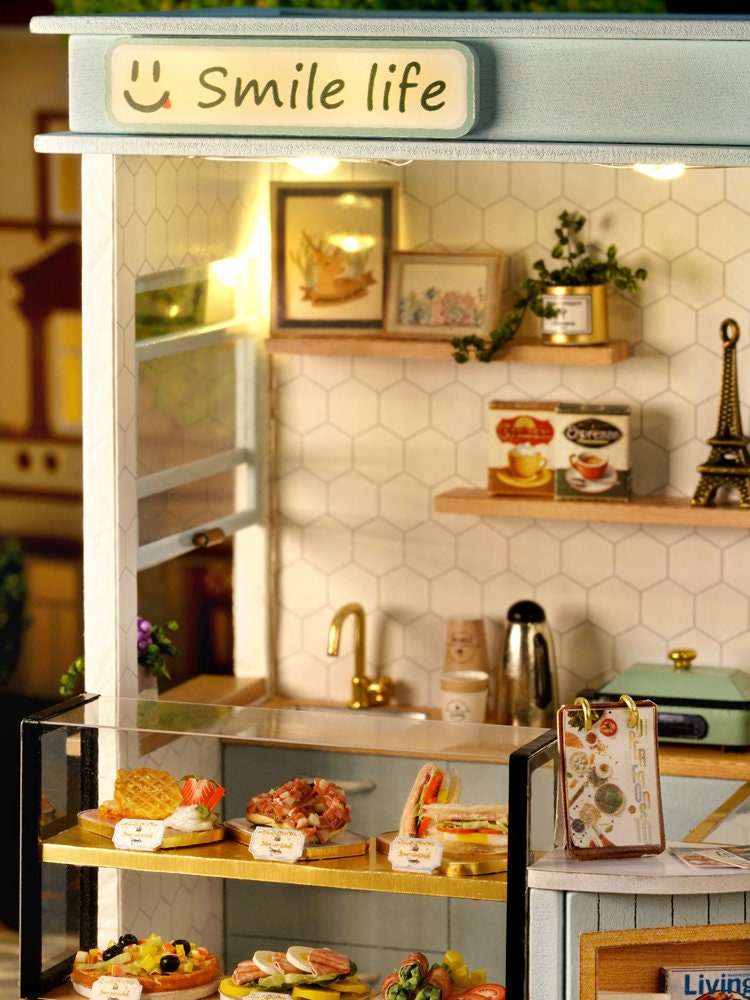DIY Miniatures Smile Eatery Mini DIY Toy Miniature House Ship - Etsy