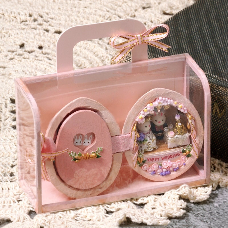 Walnut House With Doll - Etsy