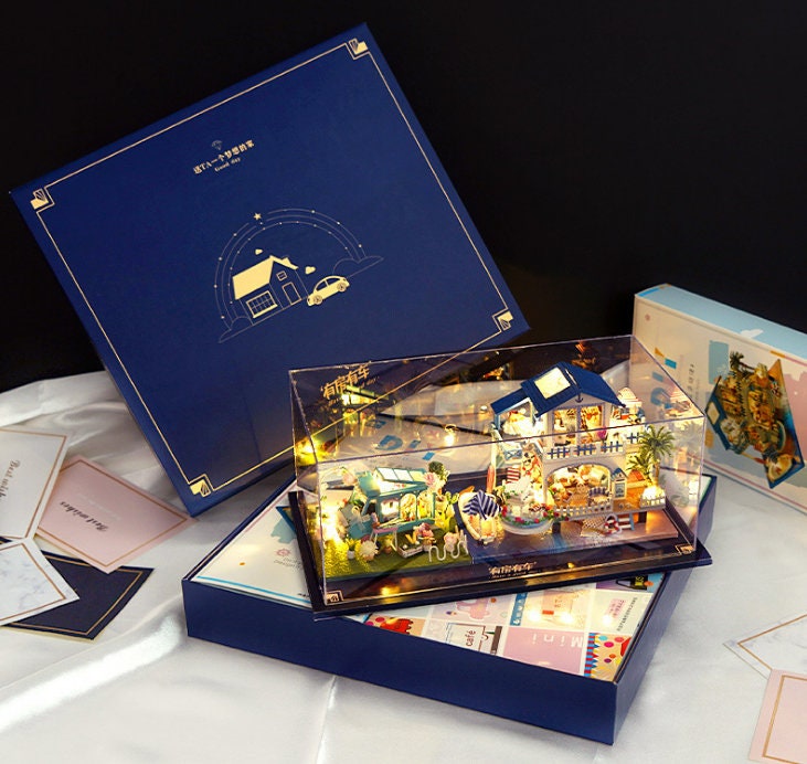 DIY Miniature Set Mini Blue Melody Ship Fast - Etsy