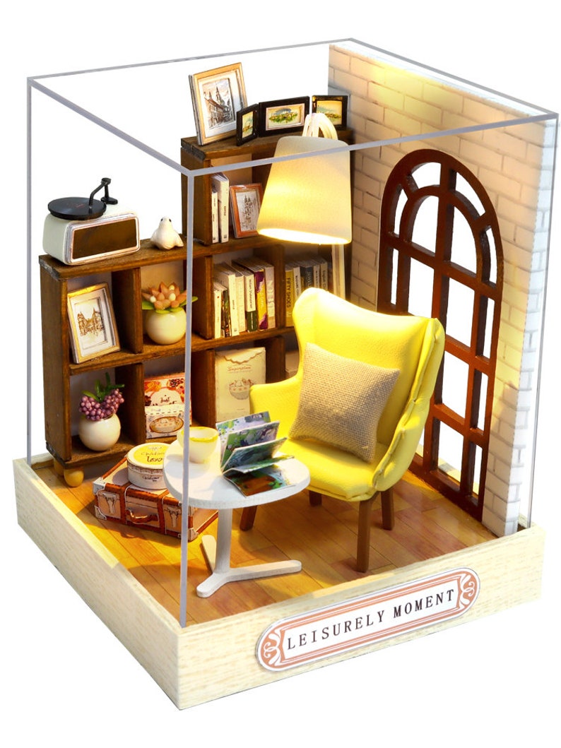 DIY Miniatures Toy Corner of Happiness Series Leisurely - Etsy