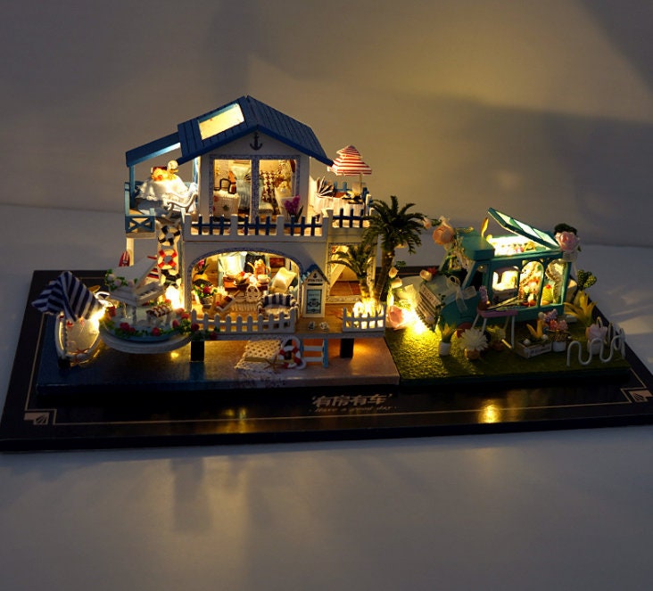 DIY Miniature Set Mini Blue Melody Ship Fast - Etsy