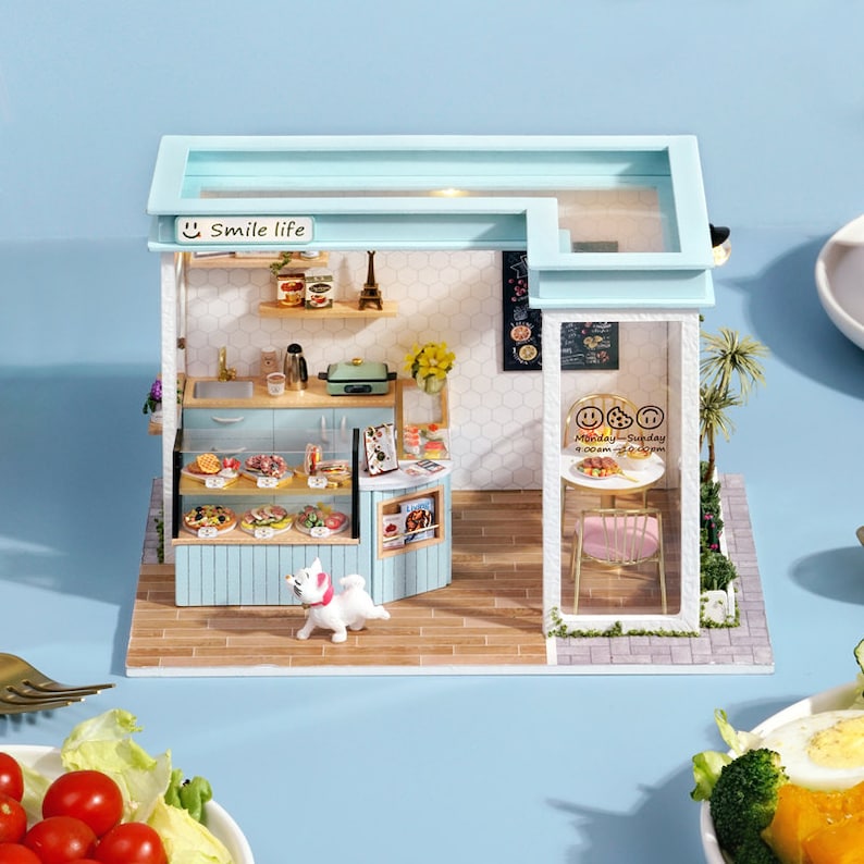 DIY Miniatures Smile Eatery Mini DIY Toy Miniature House Ship - Etsy