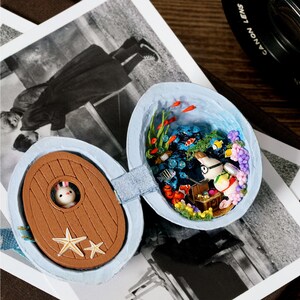 Undersea Roaming Miniature Scenes From Walnut Shells Ship Fast - Etsy