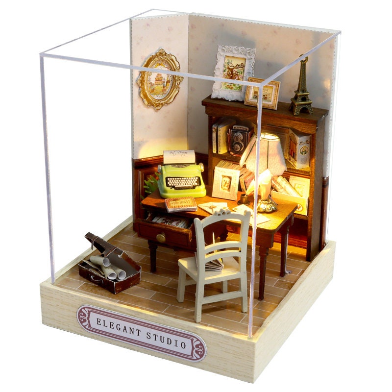 DIY Miniatures Toy Corner of Happiness Series Elegant Studio Ship Fast ...