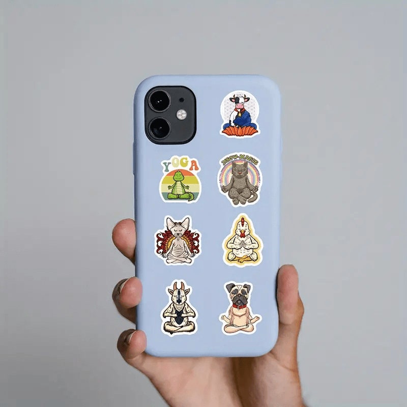 Funny Animal Yoga Stickers, Laptop Decals (10/20/30 PCS) - Etsy