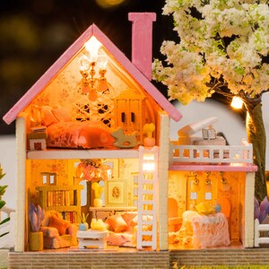 DIY Miniatures Mini Cottage Series DIY Toy Miniature House - Etsy