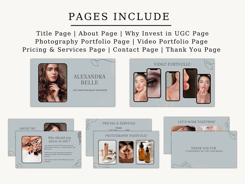 UGC Creator Portfolio User Generated Content UGC Portfolio - Etsy